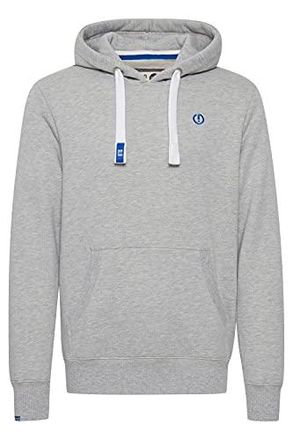 Solid SDBennHood Homme Pull &agrave; Capuche Hoodie Poche Kangourou Cordon de Serrage Poignets c&ocirc;tel&eacute;s D&eacute;tails du Label M&eacute;lange de Coton Regular Fit, Taille:M, Cou