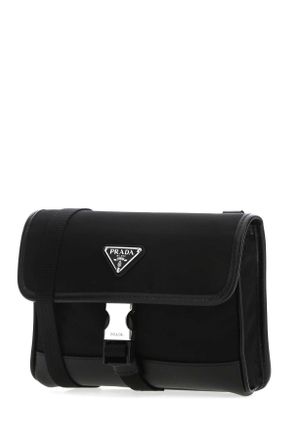 Prada Mens Black Re-Nylon Phone Case Nero Poliammidericiclata-Vitello Extra-Accessori Accessory