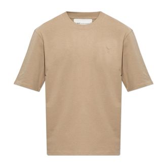 Ami Homme, Tops, Beige, Taille: 2XL T-shirt De Coeur
