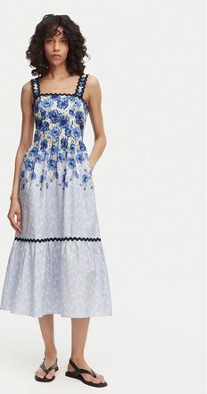 French Connection Sommerkleid Ivy Cambria 719T7 Hellblau Regular Fit