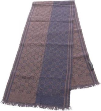 Gucci unisex, Pre-owned, Multicolore, Taille: ONE Size Pre-owned Laine foulards