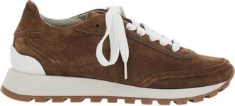 Brunello Cucinelli Femme, Chaussures, Brun, Taille: 36 EU Baskets Suede