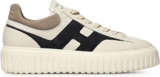Hogan Homme, Chaussures, Beige, Taille: 43 1/2 EU H-Stripes Baskets