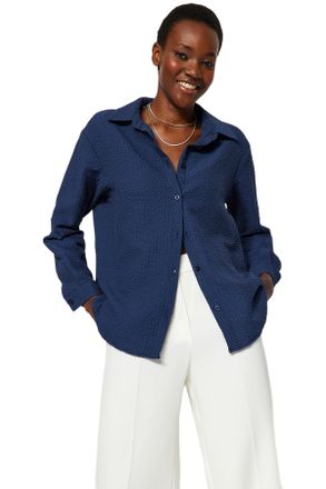 Trendyol Trendyol Damen Gerade Lange &Auml;rmel Plus Size Hemd