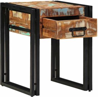 vidaXL Vidaxl - Table dappoint 40 x 40 x 50 cm bois de r&eacute;cup&eacute;ration massif