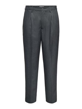 Only & Sons Herren Onsmiro Tailored Loose 0346 Pant Frml, Dark Grey Melange, M