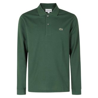 Lacoste Polo L.12.12 Manches Longues Coupe Classique - Homme - Tops - Vert - Taille: M