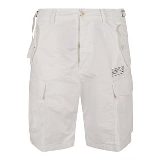 Dsquared2 Herren, Shorts, Wei&szlig;, MGr&ouml;&szlig;e