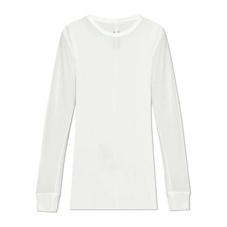 Rick Owens Homme, Tops, Blanc, Taille: XL T-shirt longue