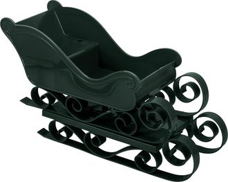 BESPORTBLE 2 St&uuml;ck Weihnachts Schlitten und Ski Ornament in Gr&uuml;n Kleiner Schlittendekoration f&uuml;r Tisch Wohnraum Stabile Weihnachtsdeko f&uuml;r Fest Feier