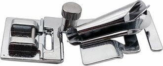 DOITOOL Multifunktionaler Edelstahl Rolled Saum N&auml;hfu&szlig; f&uuml;r Haushaltsn&auml;hmaschinen Installieren Geeignet f&uuml;r Leichte Stoffe Vielseitiges N&auml;hzubeh&ouml;r f&uuml;r Pr&auml;zise 