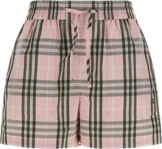 Burberry Femme, Shorts, Rose, Taille: 36 FR Evelyn Chk Short