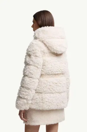 Moncler Quilted Puffy Down Jacket - Ecru
