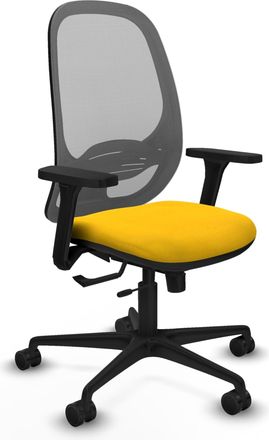 Piqueras y Crespo B&uuml;rostuhl mit 3D-Armlehnen, h&ouml;henverstellbare Lendenwirbelst&uuml;tze, ausgestattet mit Syncro/Translack und Schneideschaum, mit Rollen von 65 mm, Nylon, G