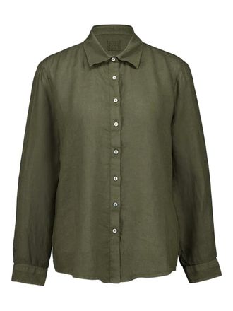 120% Lino chemise en lin - Vert