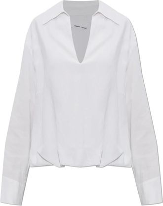 Sams&oslash;e & Sams&oslash;e Femme, Blouses et Chemises, Blanc, Taille: 36 FR Sadaphne Top