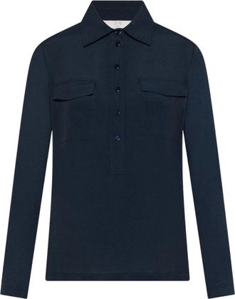 Seventy Polo &agrave; manches longues - Femme - Tops - Bleu - Taille: 36 FR