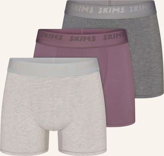 SKIMS Skims 3er-Pack Boxershorts Skims Stretch grau