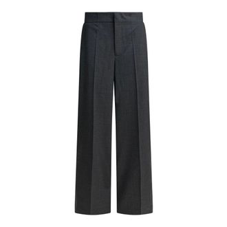 SA SU PHI Femme, Pantalons, Gris, Taille: 34 FR Wide Pantalons
