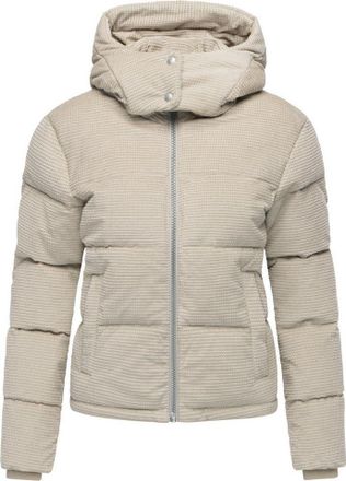 Ragwear Steppjacke Roobie Cordy Wasserdichte Winterjacke aus Kord mit abnehmbarer Kapuze