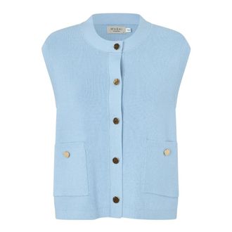 Masai Gilet sans manches - Femme - Pulls - Bleu - Taille: 42 FR