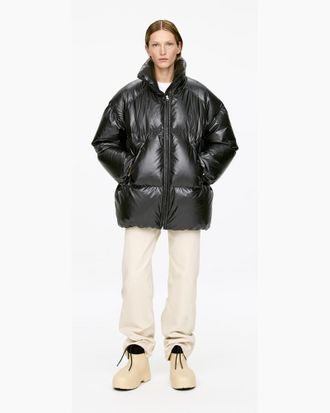 Arket Upcycled Down Steppjacke -Schwarz