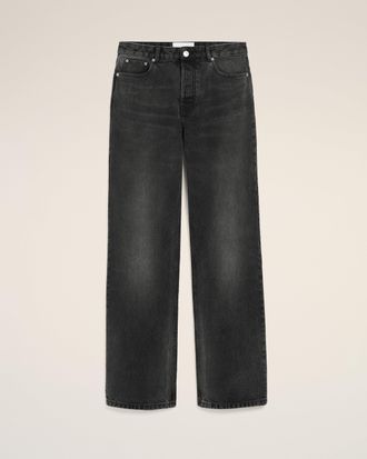 Ami Large-Fit-Jeans aus schwarzer Baumwolle Grau - 27 - f&uuml;r Herren