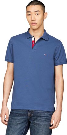 Tommy Hilfiger Herren Poloshirt Kurzarm Regular Fit, Blau (Aegean Sea), XS