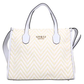 Guess Eco-Leder und Stofftasche - - Bags - Damen - Beige - ONE SIZE