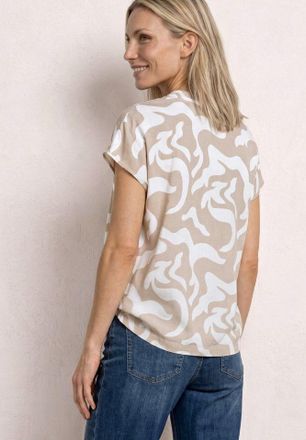 Street One Shirtbluse mit geschlitztem Rundhalsausschnitt