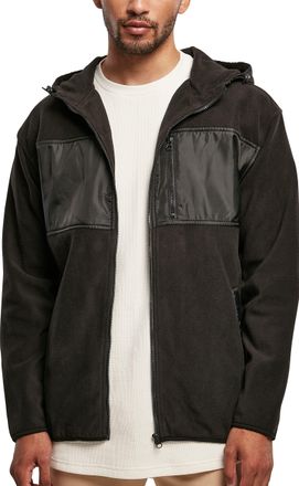 Urban Classics Herren Hooded Micro Fleece Jacket S black