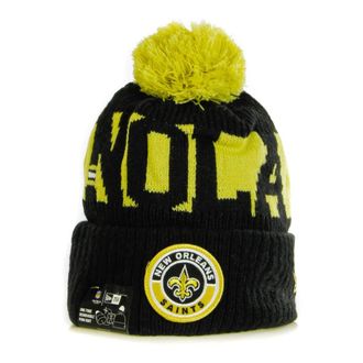 New Era Pom Pom M&uuml;tze Field Sport Knit - - Accessories - Herren - Schwarzk - ONE SIZE