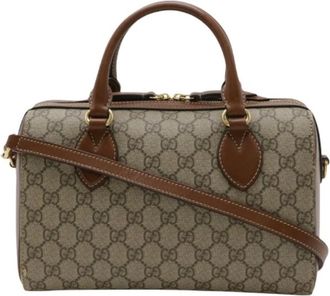 Gucci unisex, Pre-owned, Beige, Taille: ONE Size Pre-owned GG Supreme 2way handbag
