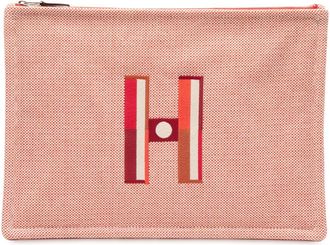 Herm&egrave;s Clutches - Large H Canvas Faubourg Corner Case - Gr. unisize - in Rot - f&uuml;r Damen