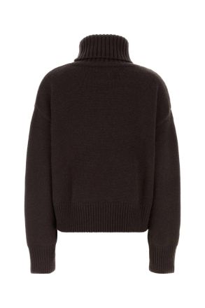 Extreme Cashmere Crop Sweater - Brown
