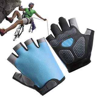 Generico Professionelle Sporthandschuhe für Radfahren und Fitnesstraining, mit schützender Polsterung und strapazierfähigem atmungsaktivem Material, für Damen,