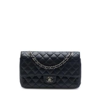 Chanel Sac bandouli&egrave;re matelass&eacute; caviar vintage doccasion - Femme - Pre-owned - Noir - Taille: ONE Size