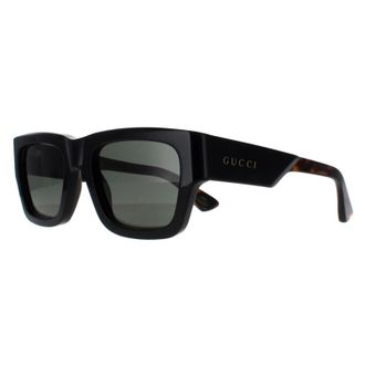 Gucci Square Herren Schwarz mit Havanna Grau GG1668S