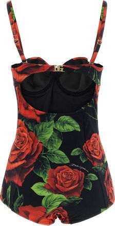 Dolce & Gabbana Womens Multicolor Polyamide One-Piece Swimsuit Clothing