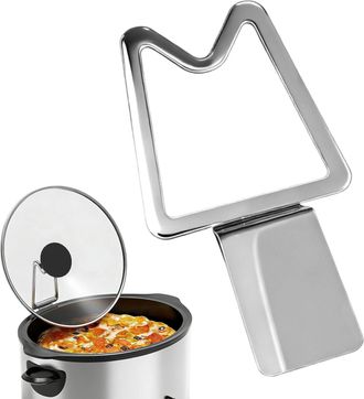 Generico Deckel Halter f&uuml;r Slow Cooker - K&uuml;chenutensilien aus Edelstahl, f&uuml;r Arbeitsplattentopfdeckel, f&uuml;r Hobbyk&ouml;che, Mahlzeitenzubereitung, Apartments, Profi