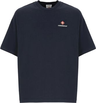 Casablanca Homme, Tops, Bleu, Taille: M T-shirt oversize &agrave; manches courtes Sport Type
