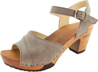 Woody Damen Yara Clog Sandalette, Sand, 41 EU