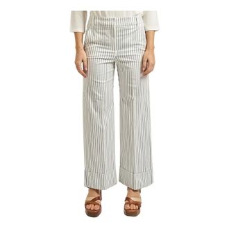 iBlues Femme, Pantalons, Multicolore, Taille: 36 FR Pantalon large