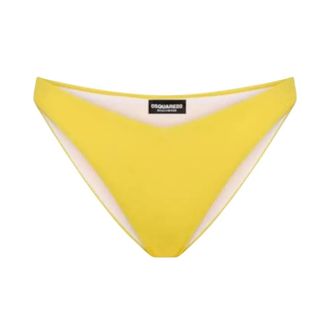 Dsquared2 Bikinihose mit Logo - - Swimwear - Damen - Gelb - S