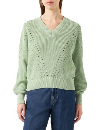 Garcia Garcia Damen Pullover, Smoke Green, XS