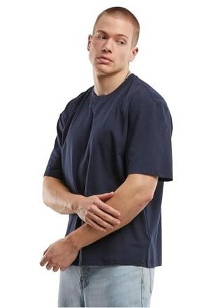 Build Your Brand By364-sorona Loose Fit Tee T-Shirt, Bleu, 4XL Hommes