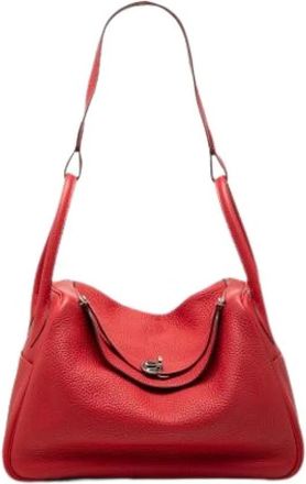 Herm&egrave;s Pre-owned Lindy 34 - Femme - Pre-owned - Rouge - Taille: ONE Size