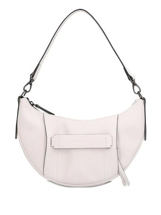 Longchamp pochette en cuir à design demi-lune - Blanc