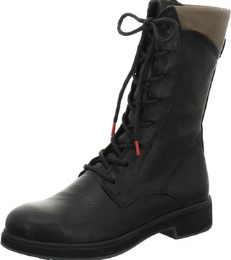Think Damen COGITA chromfrei gegerbte nachhaltige Stiefelette, 0000 SCHWARZ/Kombi, 36 EU