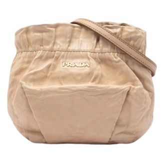 Prada Pre-owned Nappa Leder Bucket Bag - - Pre-owned - Damen - Beige - ONE SIZE